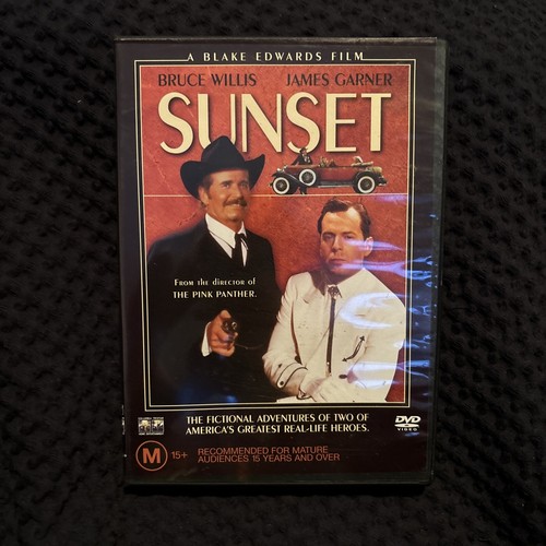 Sunset DVD 1988 Bruce Willis James Garner Reg 4 Blake Edwards Mariel ...
