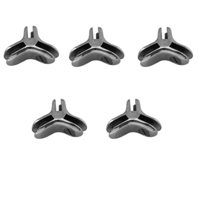 20 Pc Y Style 120 Degree 3 Way Glass Connector Clips 3/16'' Tempered ...