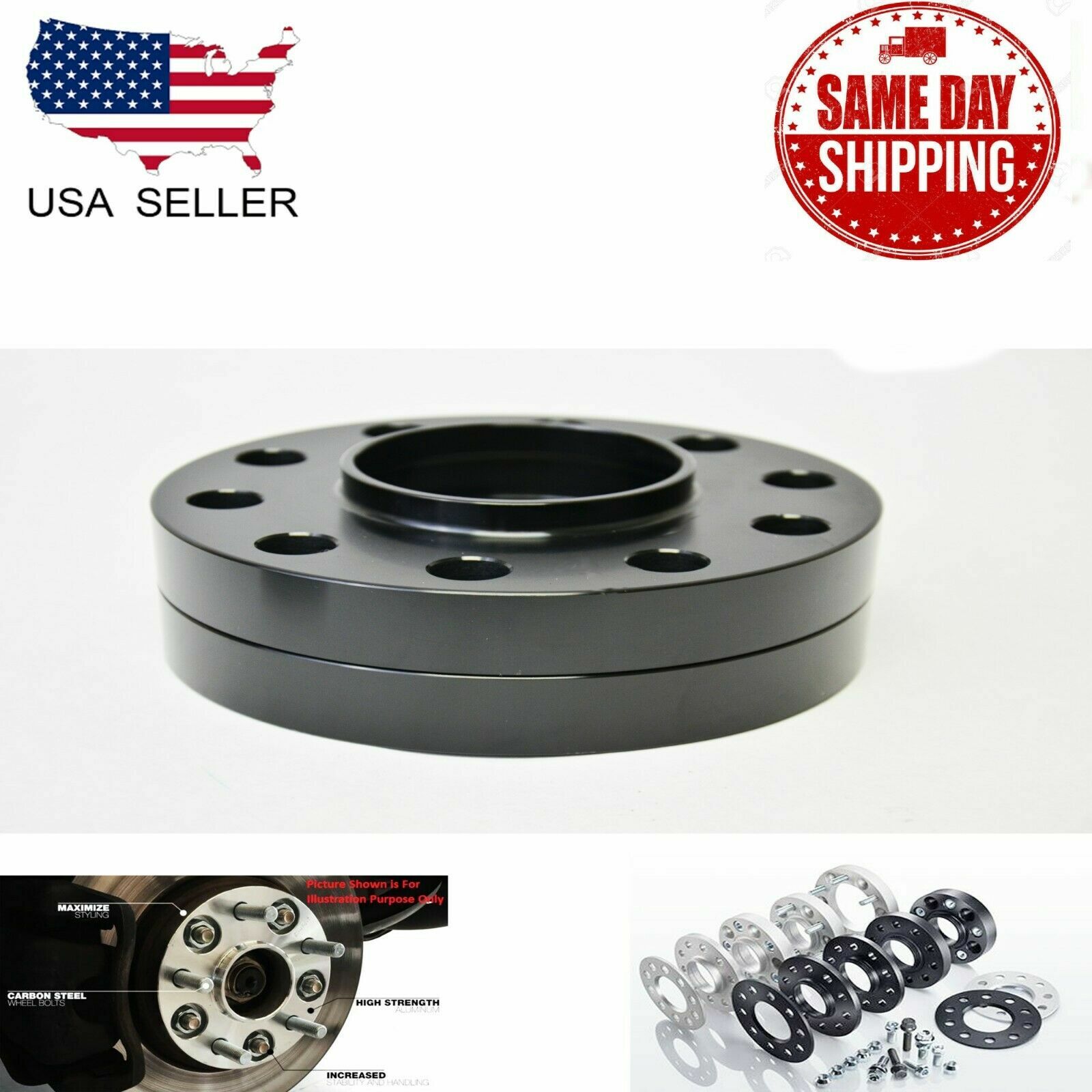 4PC HUBCENTRIC SPACER 5X120 10MM 72.56MM FIT ALL BMW E46 E60 E61 E63 ...