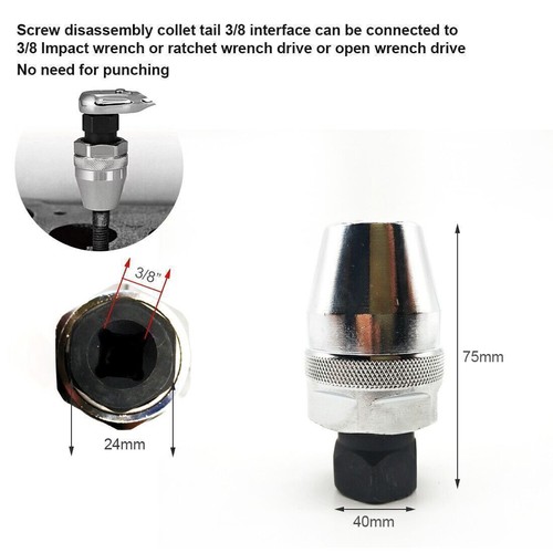 Broken Thread Stud Extractor Tool Damaged Nut Threading Bolt Head ...