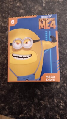 McDonald's 2024 DESPICABLE ME 4 Mega Dave #6 Minion Figure Kids Happy ...