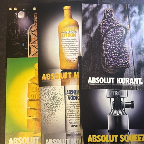 Lot 6 •ABSOLUT Vodka Print Ads • 90s 1995 •Morph Appeal Magnetism ...