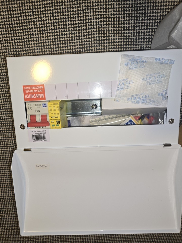 Lewden Consumer Unit with Type 2 SPD 100A Main Switch PROR10WR1S 10 ...
