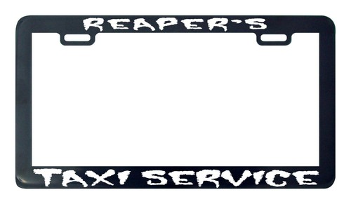 Grim Repear's Reapers Reaper taxi service license plate frame holder ...