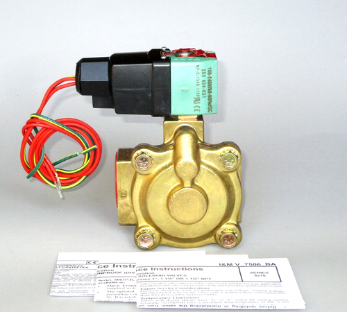 ASCO Solenoid Valve 8210P008, 1-1/4" NPT, 100-240V AC/DC, 4ELL4, repl ...