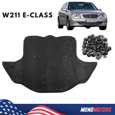 HOOD ENGINE PAD FOR MERCEDES W211 E-CLASS Sound Heat Insulation Pad ...