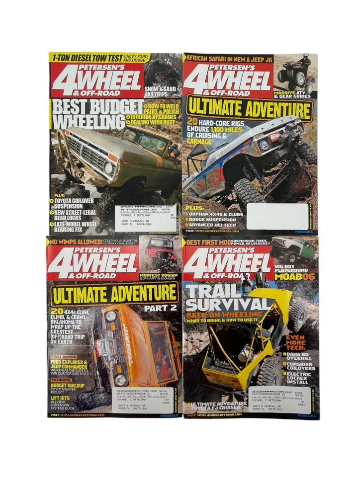 Vintage Lot of 20 Magazines Four Wheeler Petersen's 4Wheel Off Road #5 ...