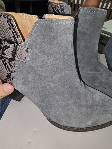 Vionic Naomi Snake Print Ankle Boots Booties Women's 6.5 Wide Gray | eBay