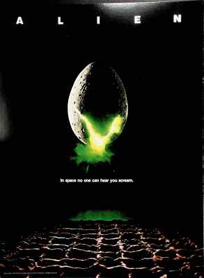 Alien Movie Poster "n Space No One Can Hear You Scream" 12" x16" | eBay