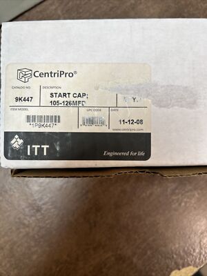 CentriPro 9K447 Start capacitor 105-126MFD | eBay
