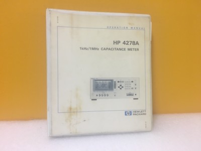 HP / Agilent 04278-90000 4278A 1kHz / 1MHz Capacitance Meter Operation ...