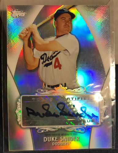 DUKE SNIDER 2013 TOPPS RARE REPLACEMENT SIGNATURE AUTOGRAPH AUTO RIP ...