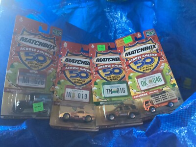 2001 NEW NIB Matchbox Across America 50th Birthday Series - Lot of 9 | eBay
