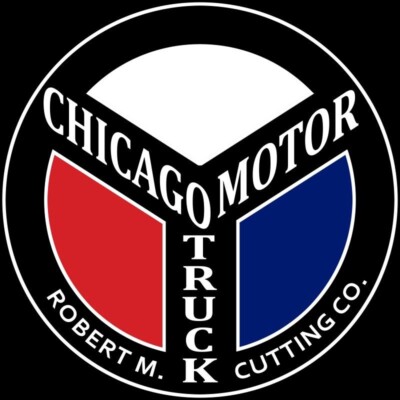 Robert M. Cutting Co. Chicago Motor Trucks NEW Sign 40" Dia. Round USA ...