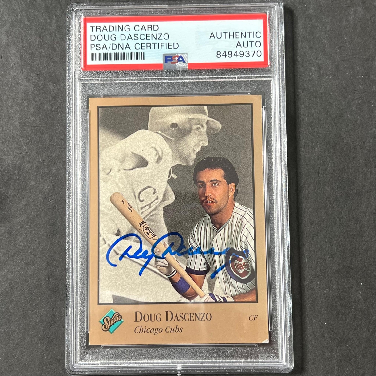 1992 Studio #11 Doug Dascenzo Signed Card PSA Auto Slabbed Cubs | eBay