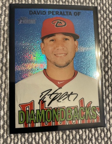 2016 Topps Heritage Black Refractor David Peralta 63/67 | eBay