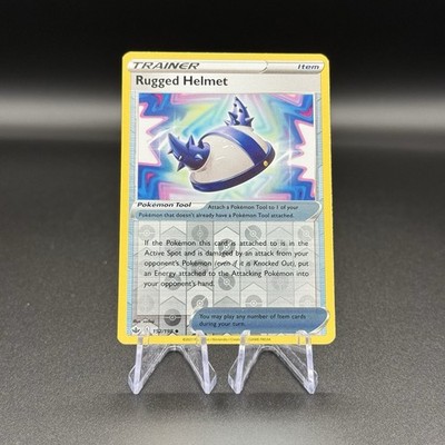 Chilling Reign Reverse Holo Rugged Helmet 152/198 Pokemon Trainer Card ...