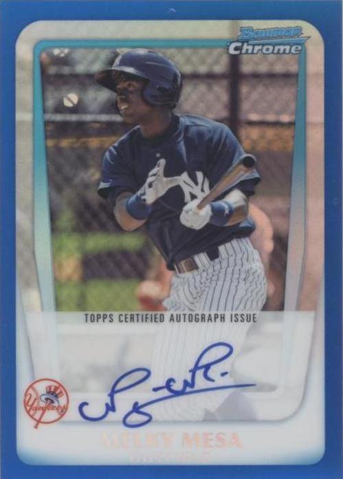 2011 Bowman Chrome - Prospects Autograph Melky Mesa #BCP132 Blue ...