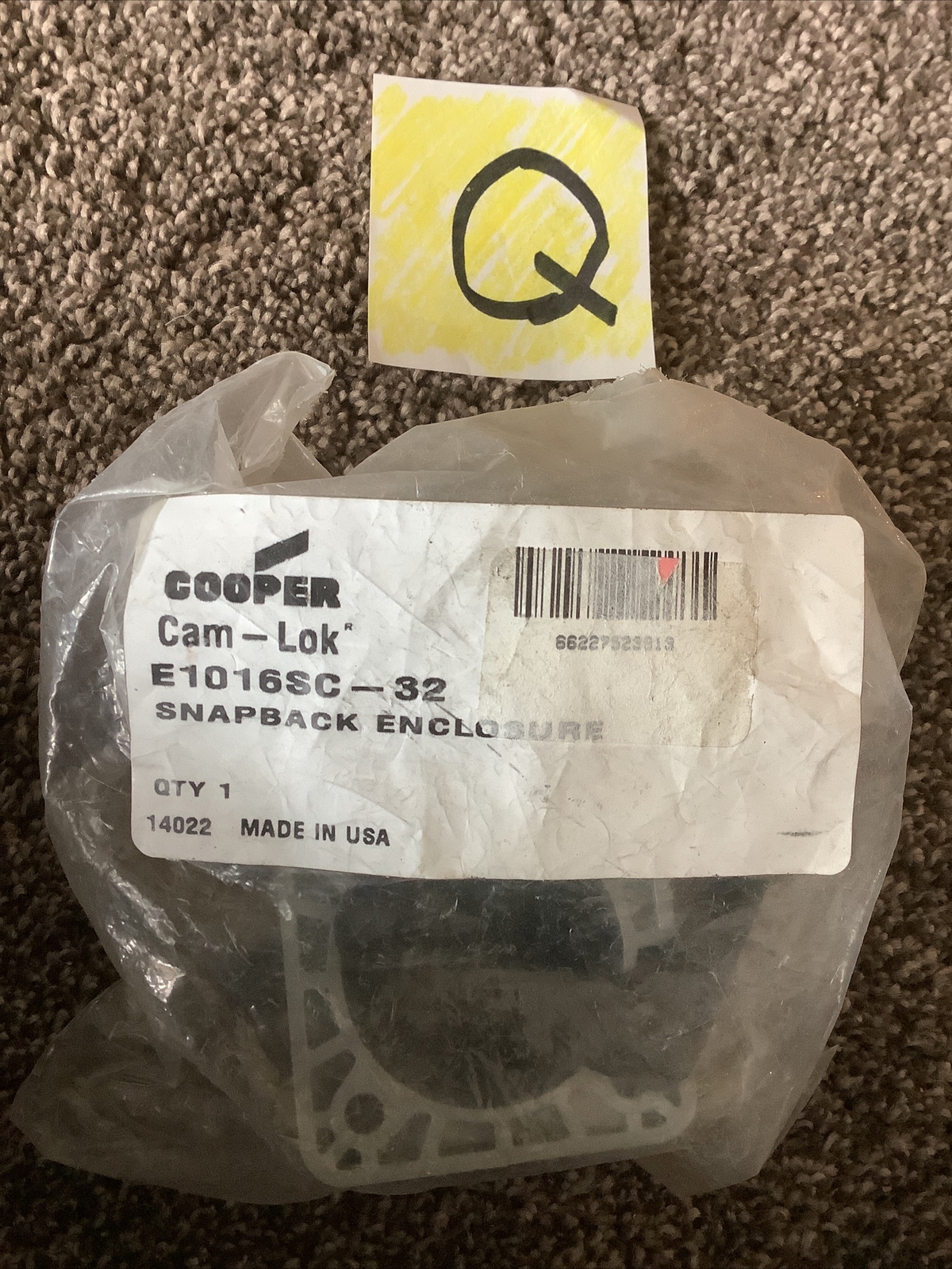 75 Cooper Cam-lok Snapback Enclosure E1016sc-36 Red for sale online | eBay