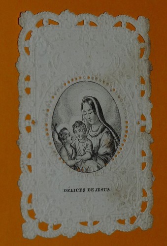 CANIVET IMAGE PIEUSE FIN XIXe DELICES ENFANT JESUS SAINTE VIERGE MARIE ...
