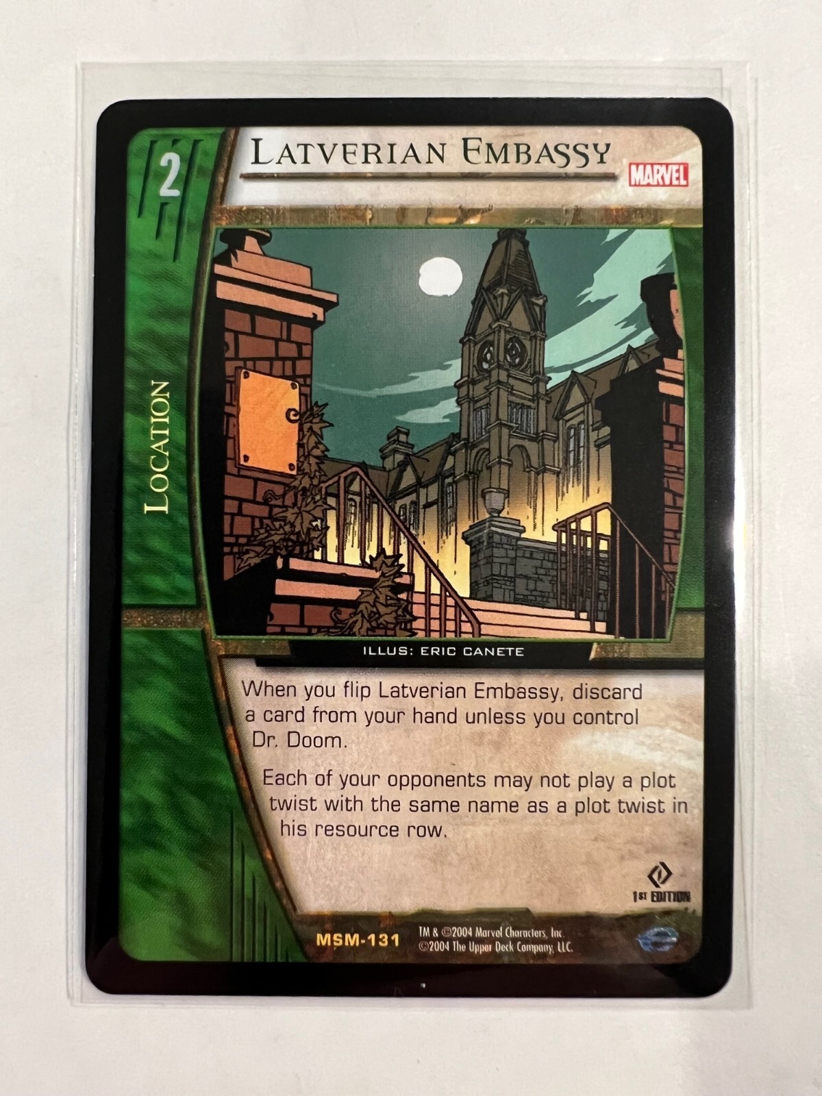 2004 Marvel vs System Base MSM-131 LATVERIAN EMBASSY Rare (1st Ed)💕 ️ ...