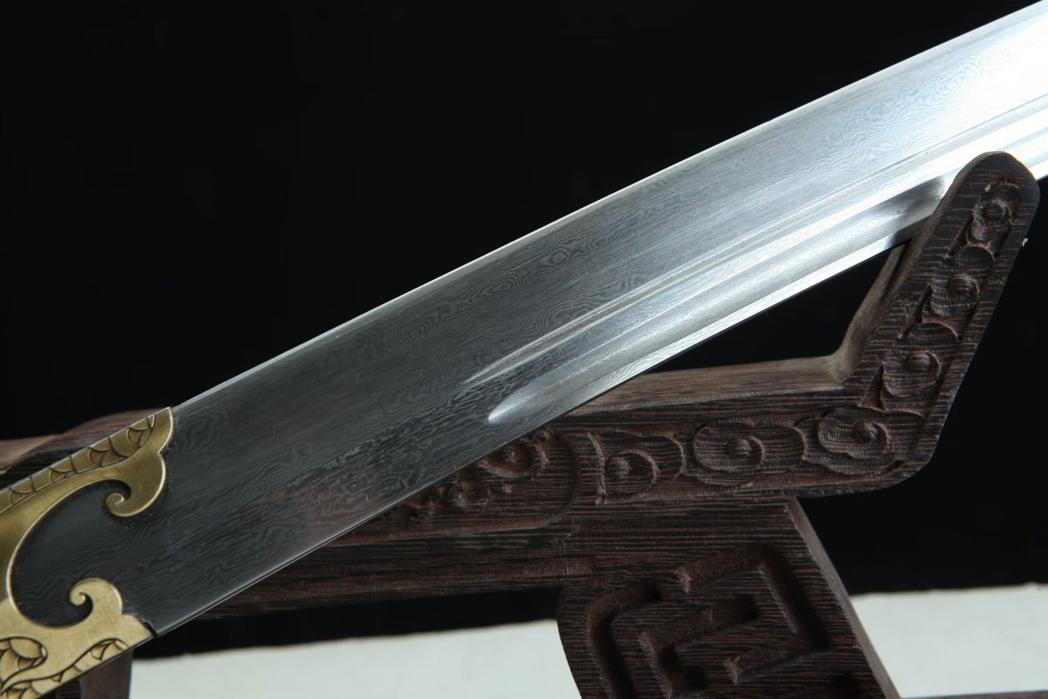 Battle Ready Broadsword Chinese Qing Dao Sword Folded Steel Sharp Blade ...