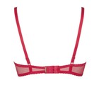 Axami 6441 Peekaboo Shelf Bra Tulle Red Cute Bows Ribbon Ties Open Cups ...
