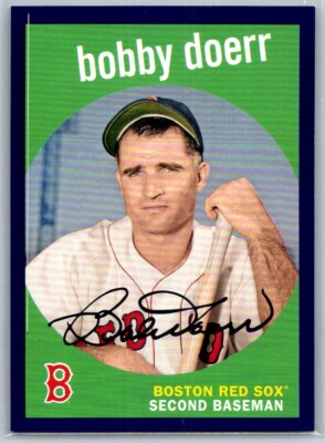 Bobby Doerr 2018 Topps Archives Purple Parallel 128/175 #49 Boston Red ...