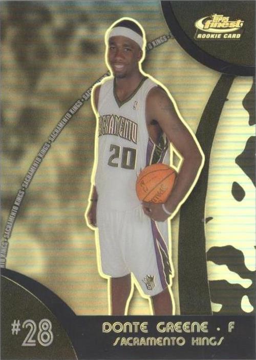 2007-08 Topps Finest - 2008-09 Rookie Donte Greene #128 Black Refractor ...