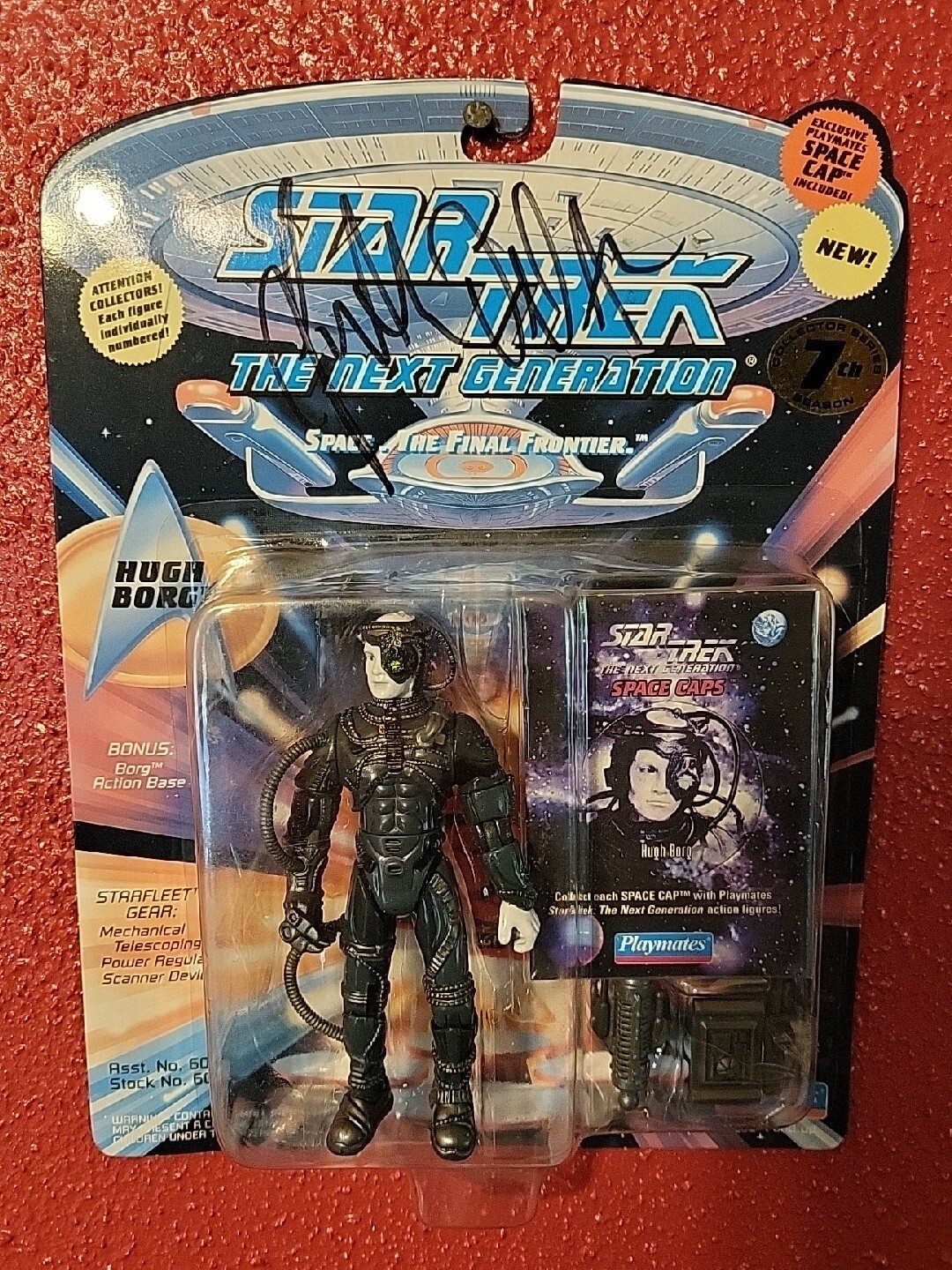 Jonathan Del Arco Signed Hugh Borg Star Trek Action Figure STNG Next ...