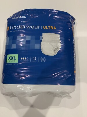 Absorbent Underwear Mckesson Pull On XXL Disposable Ultra Absorb UWBXXL ...
