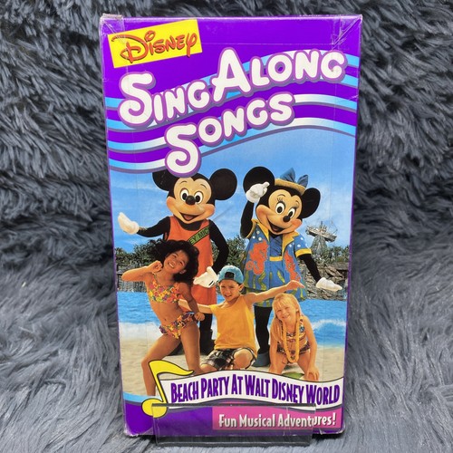 Disney Sing Along Songs Beach Party at Walt Disney World VHS Disneyana ...