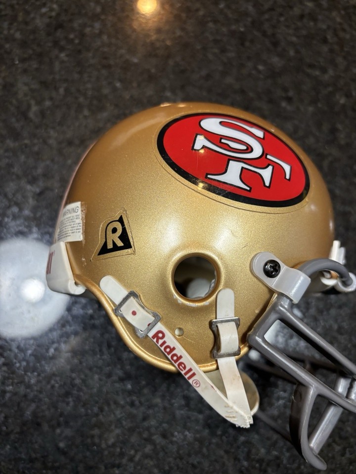 1990s San Francisco 49ers RIDDELL NFL Mini Helmet SZ 3 5/8 | eBay