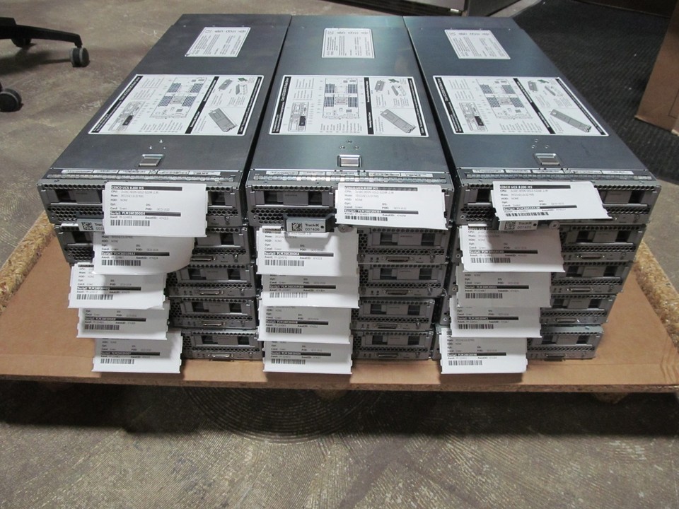 LOT of (15) Cisco UCS UCSB-B200-M5 Blade Servers 2x 6C XEON-GOLD 6226R ...