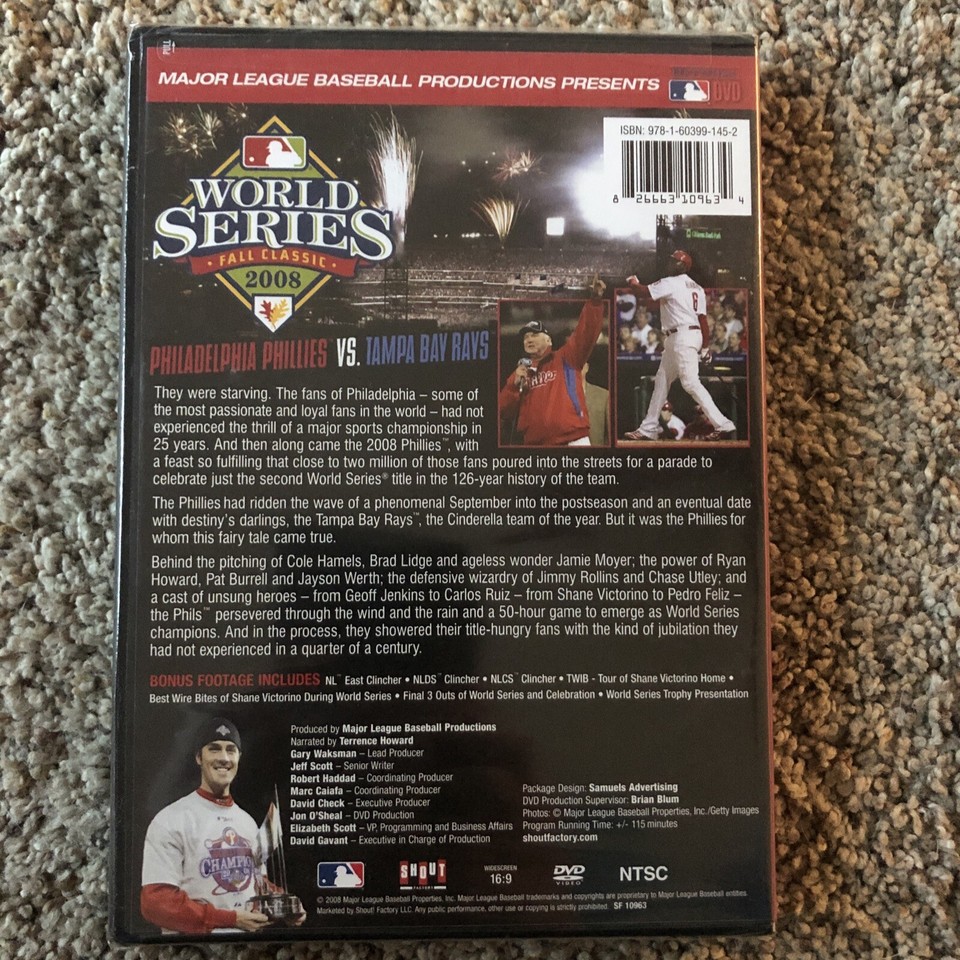 Philadelphia Phillies 2008 Official World Series DVD New in Original ...