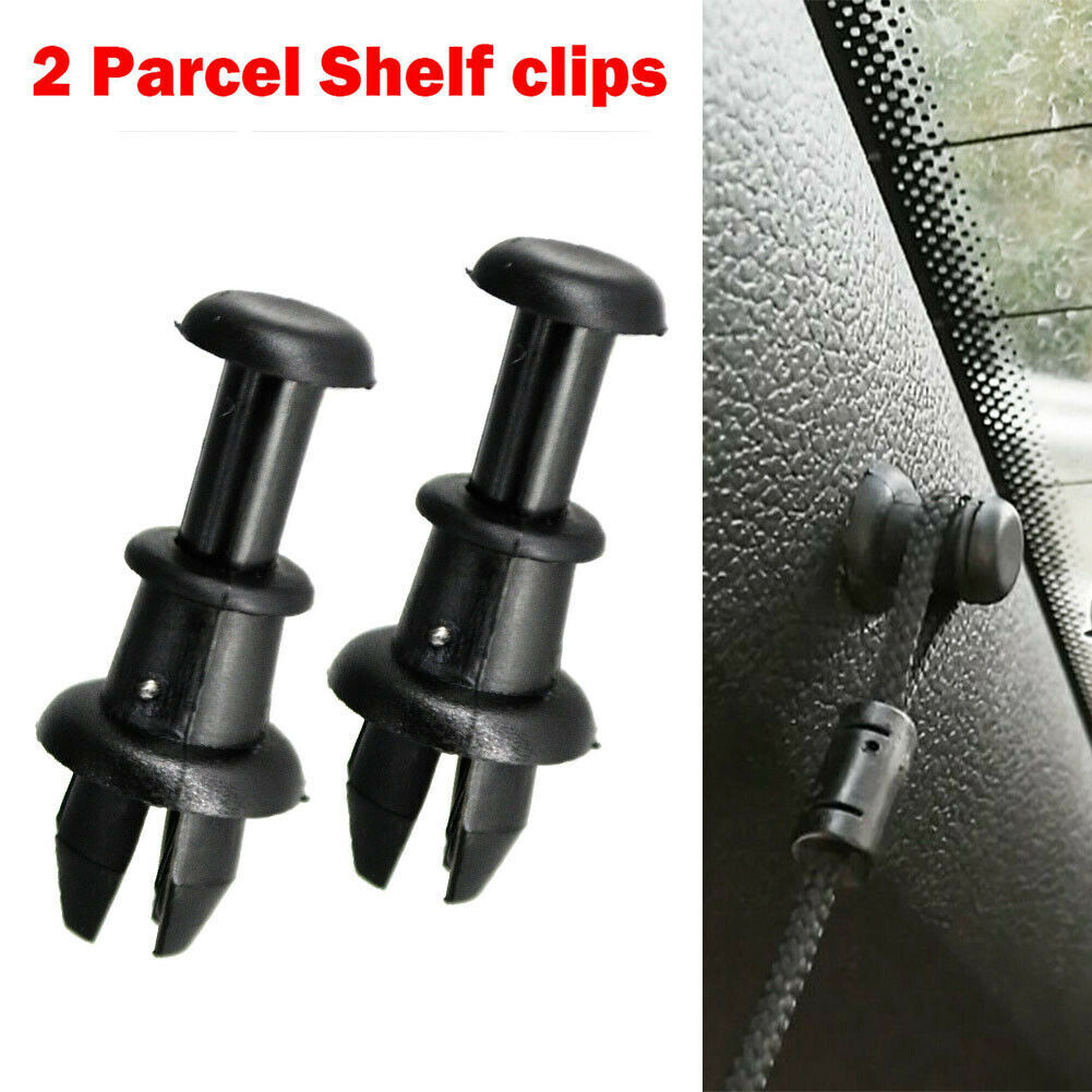 NEW 2x Parcel Shelf Straps Pins Clips Hooks for Volkswagen Audi Seat ...