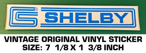 SHELBY AMERICAN - VINTAGE ORIGINAL VINYL DECAL STICKER - RACING SCCA ...