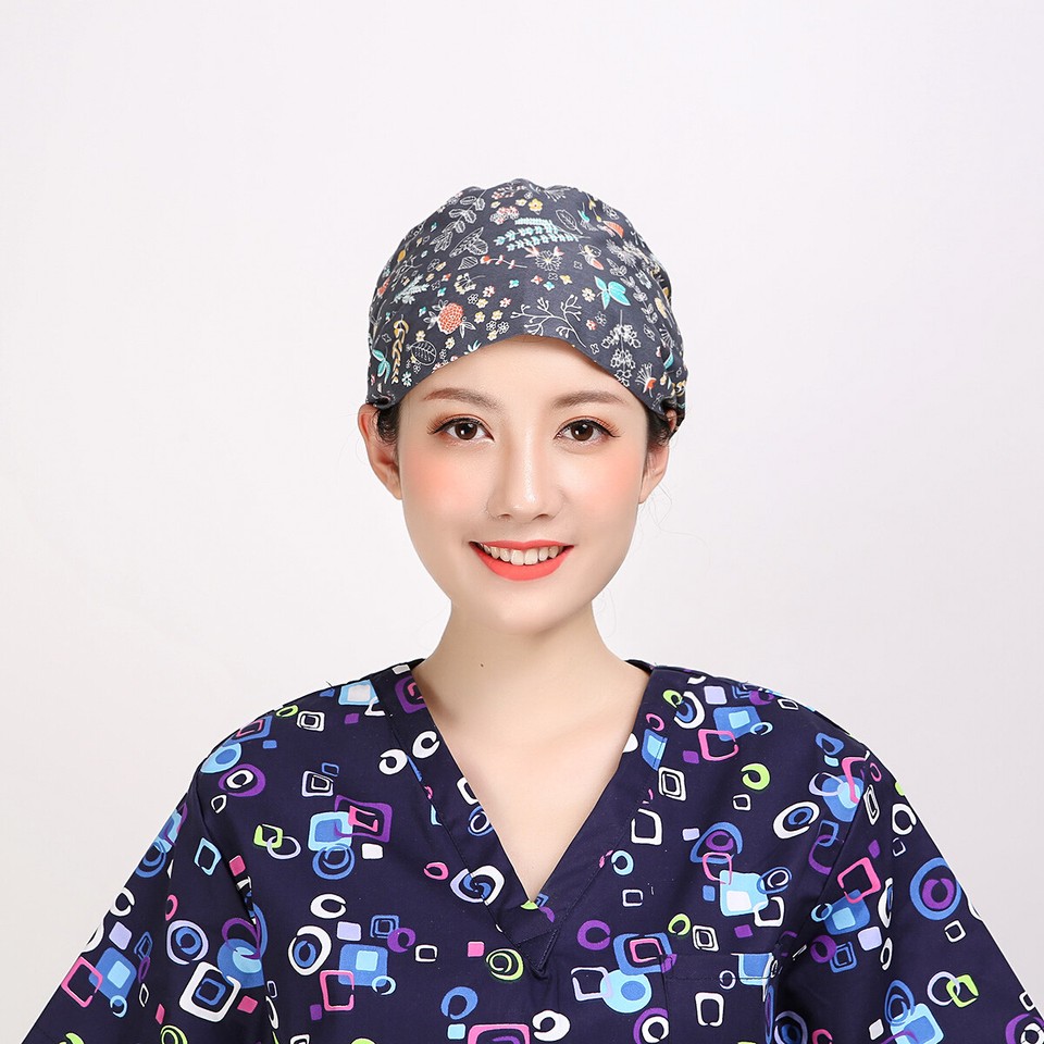 Clinic Medical Hat Doctor Surgical Print Women and Man Working Cap ...