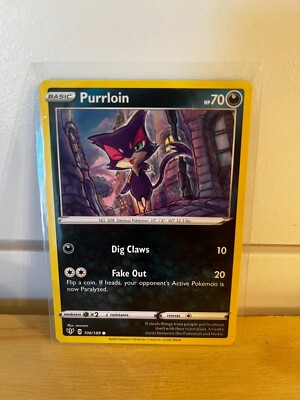 Purrloin - 106/189 - Darkness Ablaze - Common Pokemon TCG Card Mint ...