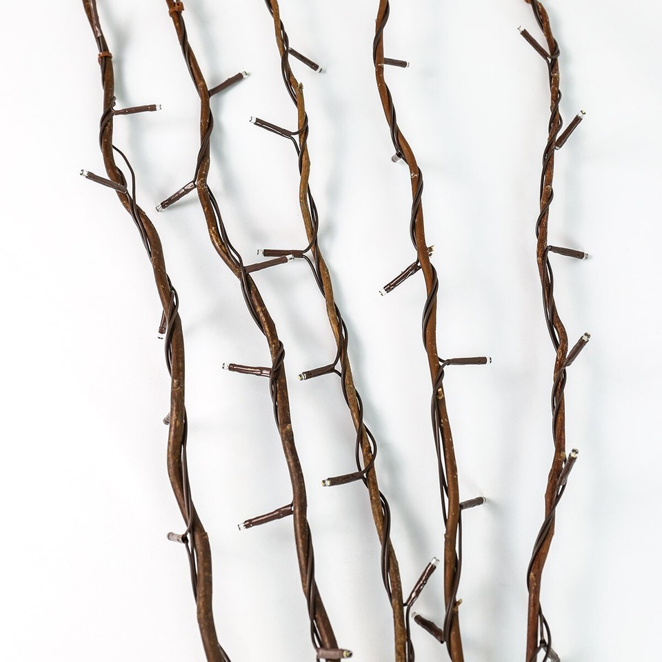 5 PACK | 87cm Mains Plug In LED Twig Branch Decorative Indoor Fairy ...