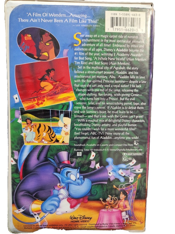 Disney Aladdin (VHS, 1993) 717951662736| eBay