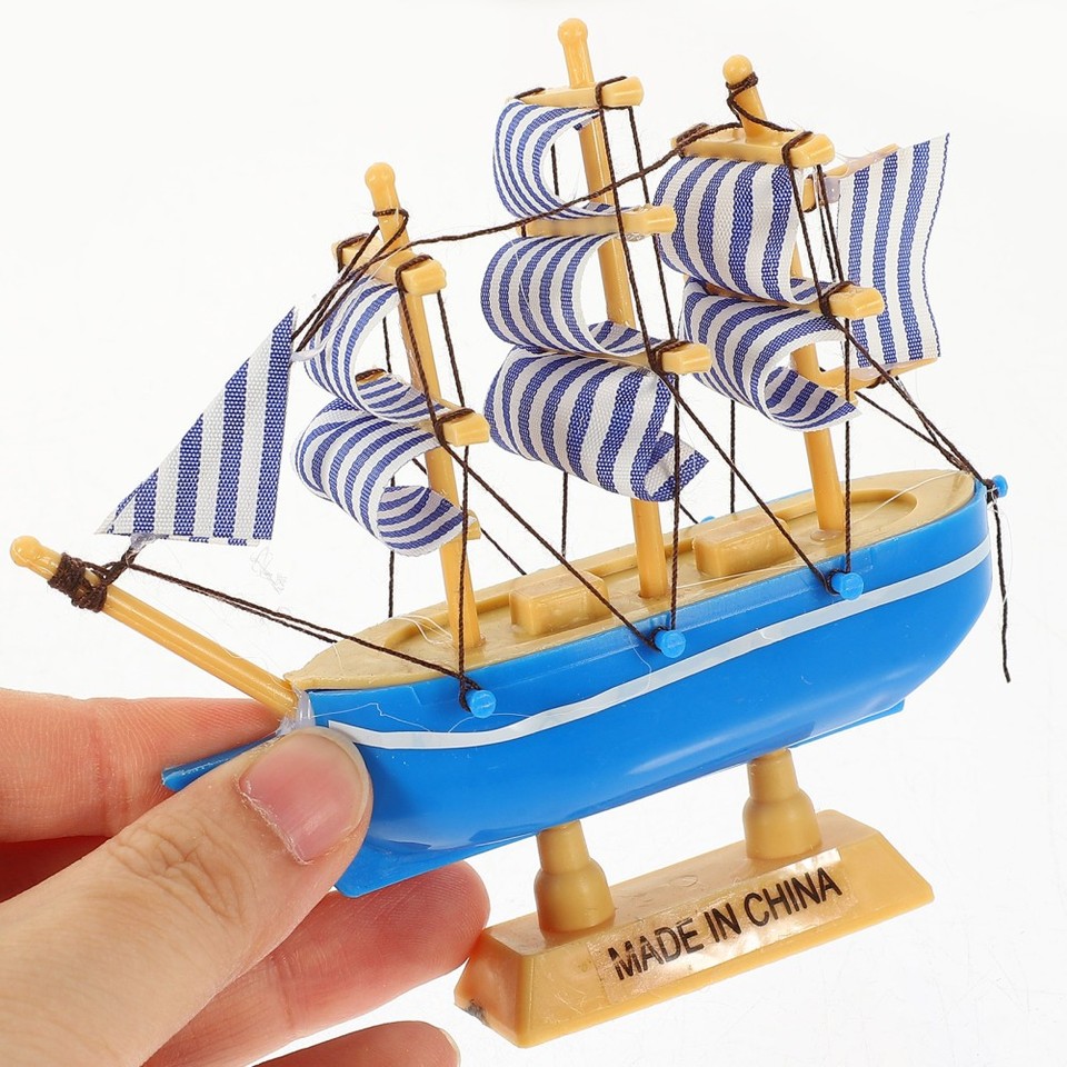 Boat Model Creative Sailboat Home Decoration Nautical Sailing Artwork ...