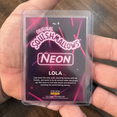 Lola Squishmallows Neon Case Hit #4 Panini Prizm Trading Card | eBay