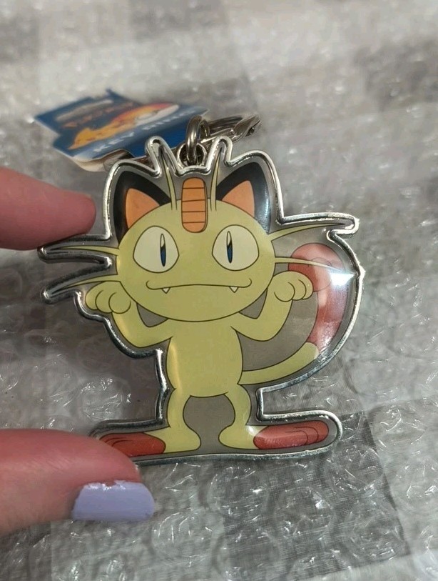 Anime Pokemon Keychain Meowth | eBay