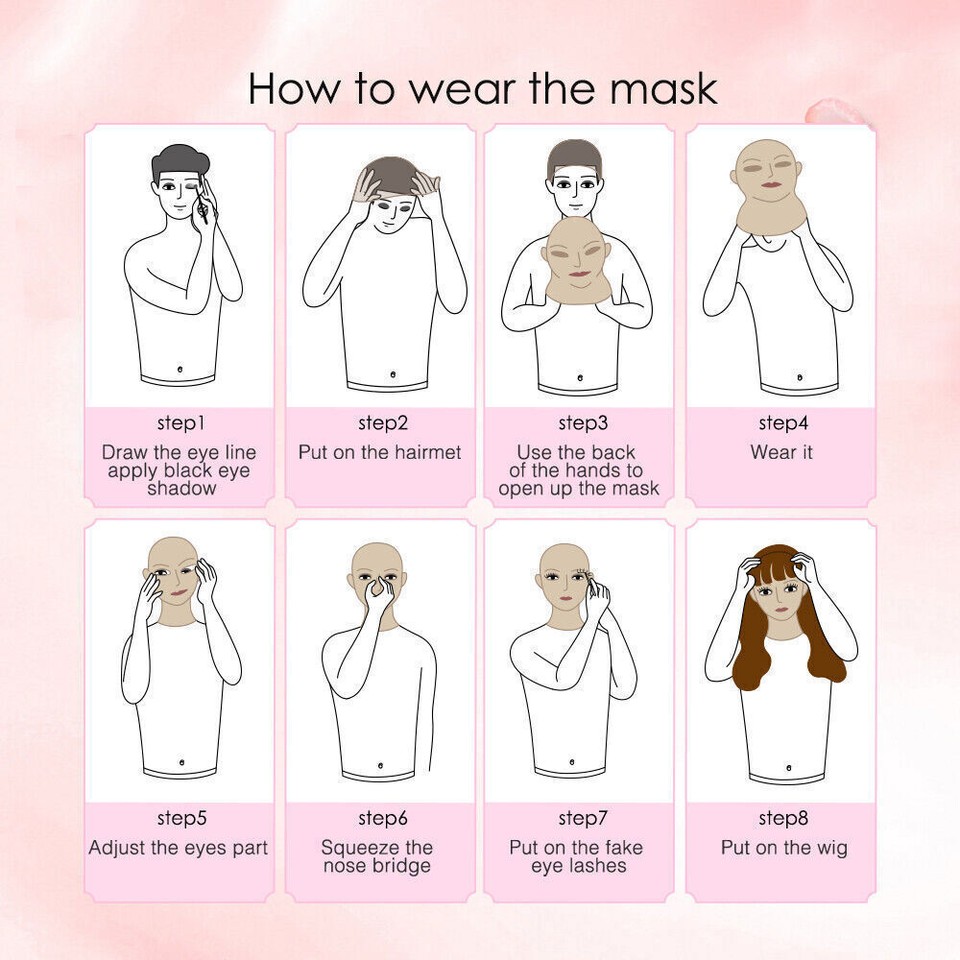 Roanyer Silicone Female Mask Jane Fake Human Skin Mask for Cosplay ...