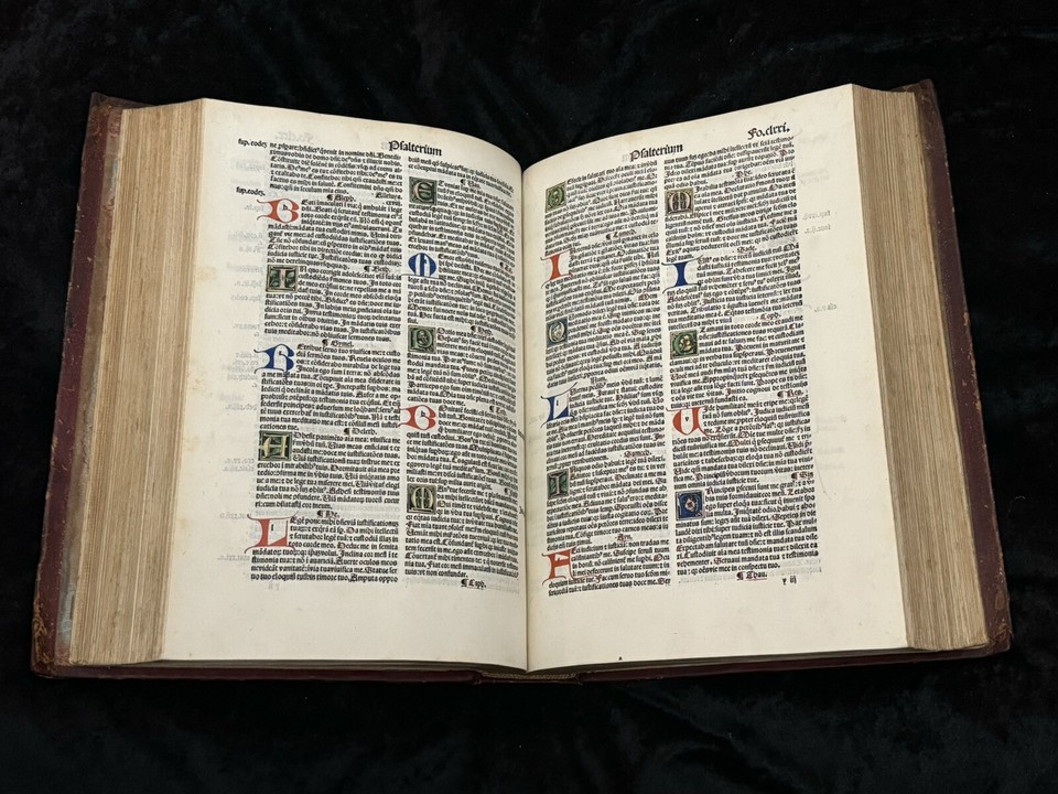 1506 Royal BIBLE Incunable VULGATE Sacon FIRST ED Manuscript ...