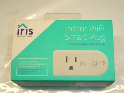 IRIS White Indoor WiFi Smart Plug 120 volt Power Socket Outlet LW100118 ...