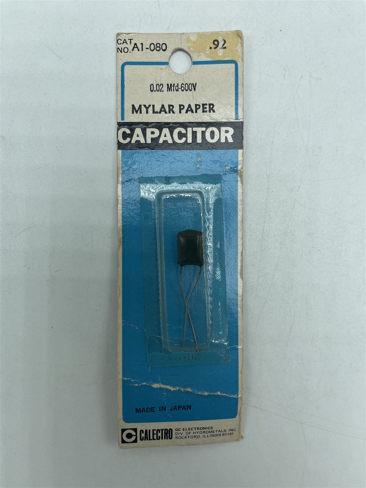 0.02 Mfd- 600V Mylar Paper Capacitor A1-080 | eBay