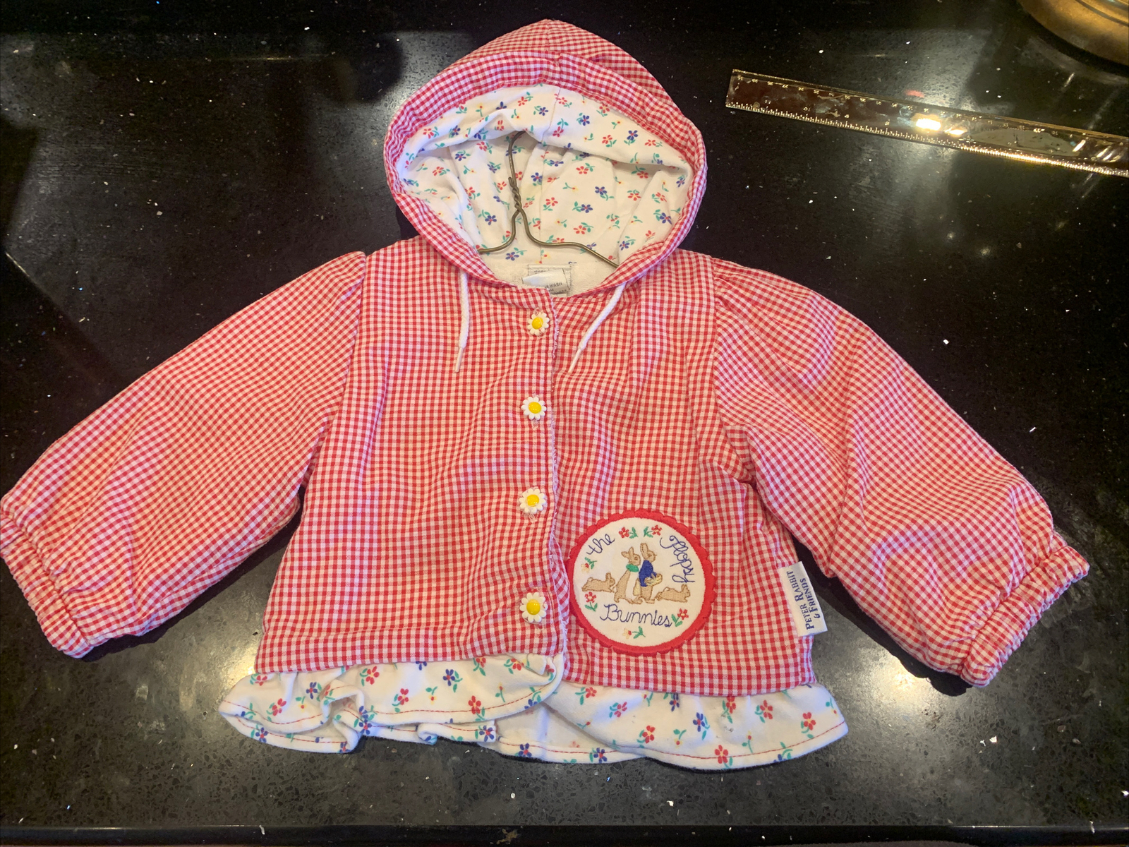 F.W. & Co Peter Rabbit & Friends Red Plaid Baby Jacke… - Gem
