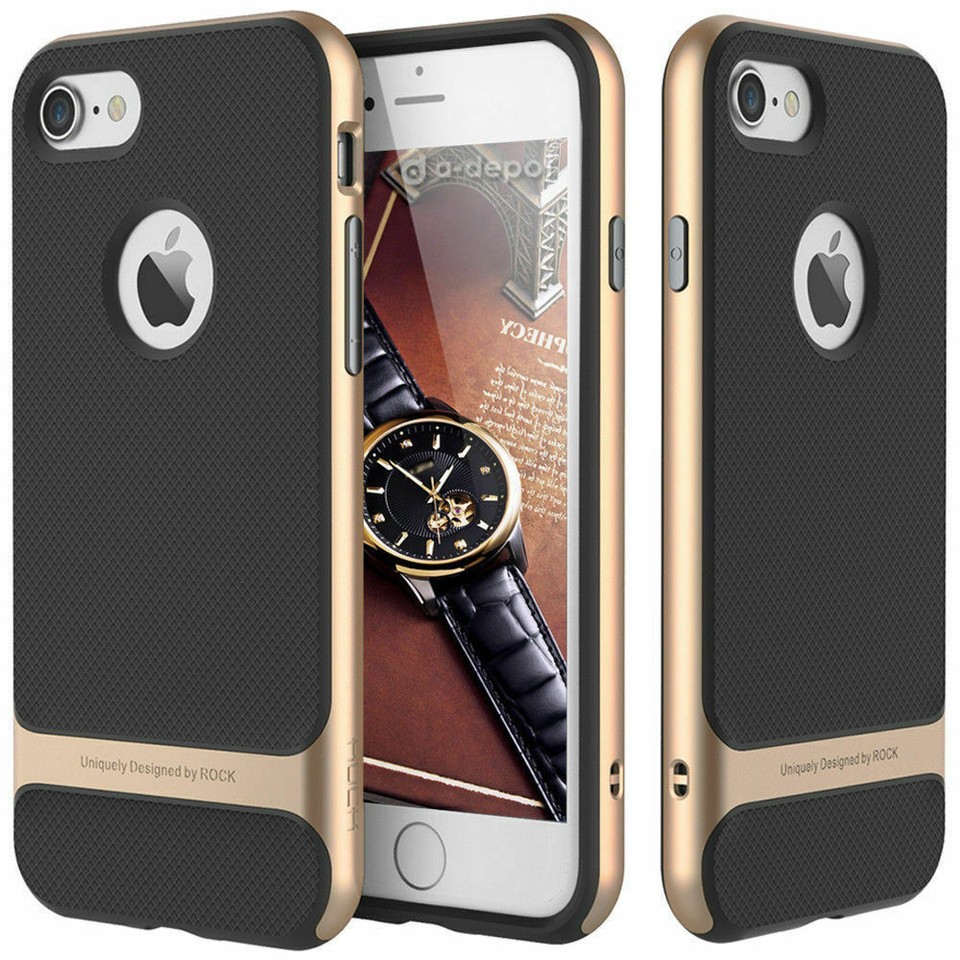For Apple iPhone XS/X/7 Plus Shockproof Hybrid Bumper Rubber Case | eBay